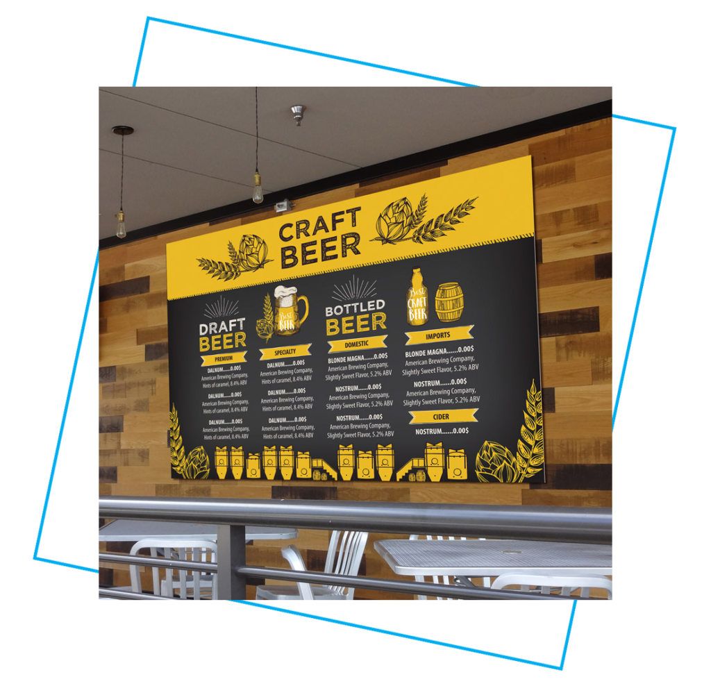 MENU BOARDS – Pasadena Signage Company Custom Business Sign Shop Maker